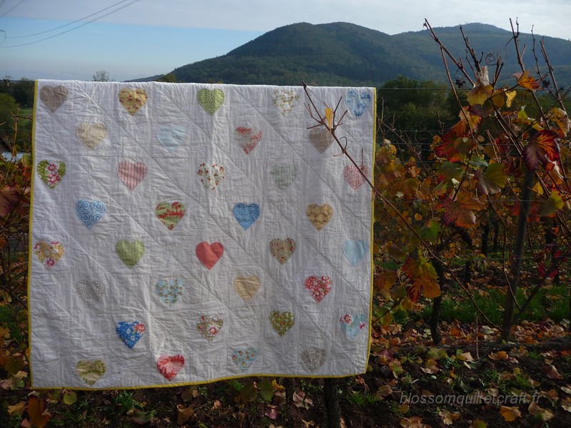 Appliqué cœur pour maman - Blossom Quilt et Craft