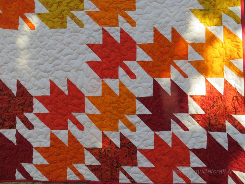 Patchwork bloc feuille d'érable - Blossom Quilt & Craft