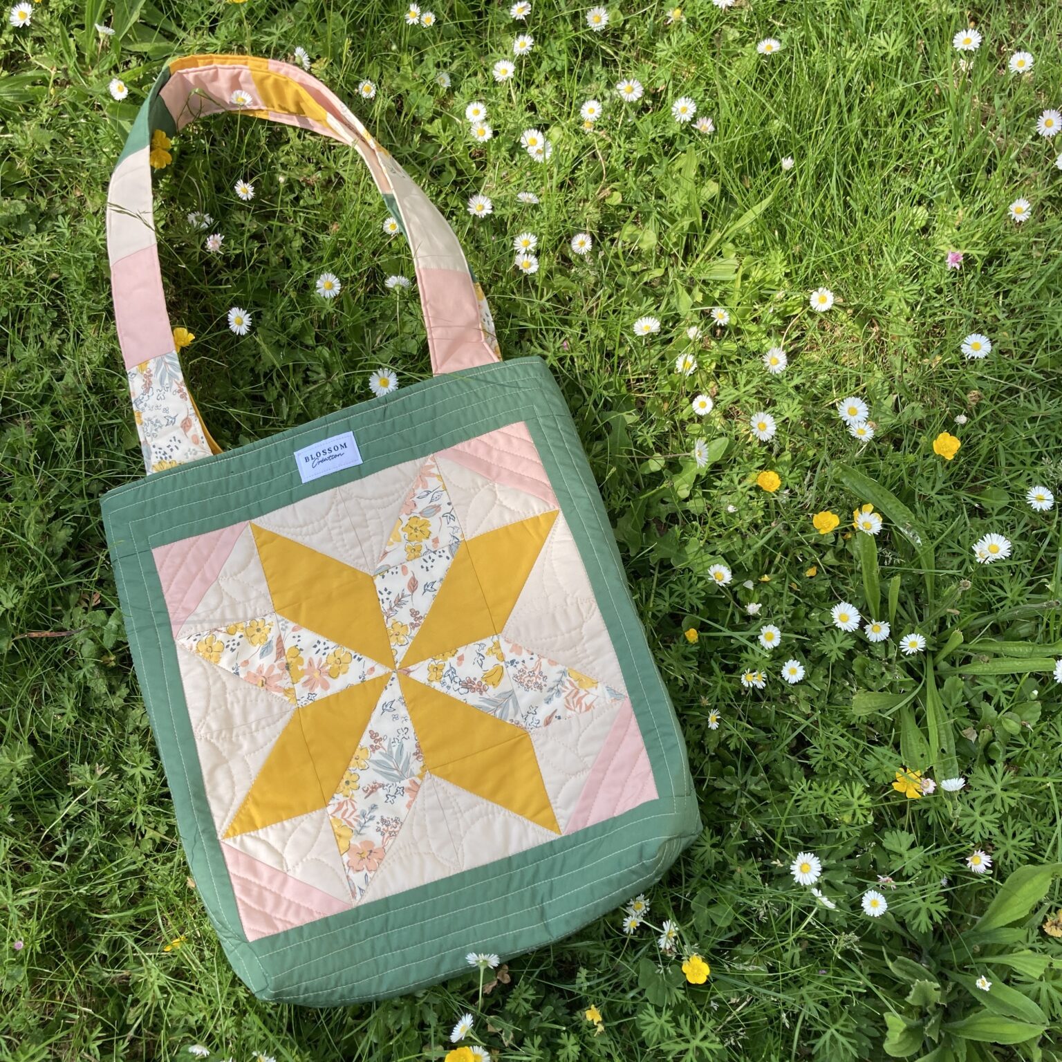 Tote Bag Bloc de Patchwork - Blossom Quilt & Craft